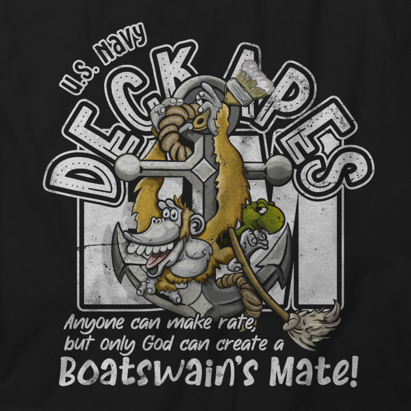 BM Boatswain's Mate Deckape T-Shirt Boatswain's Mate BM Deckapes T ...